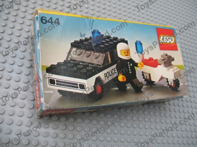 LEGO 644-2 Police Mobile Patrol Instructions and Parts List