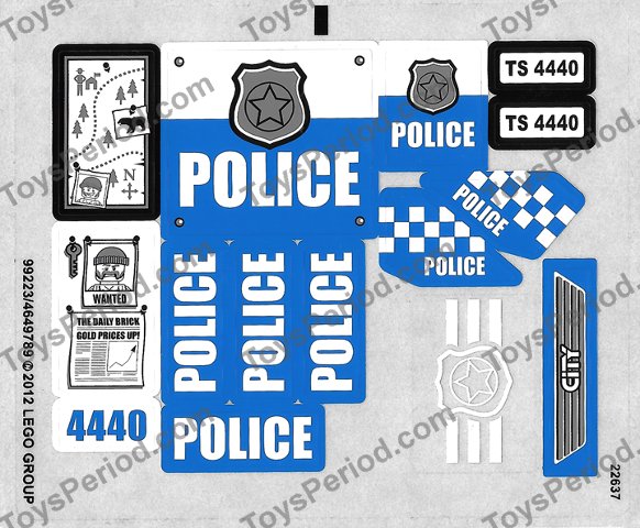 LEGO Sets with Part 4440stk01 Sticker Sheet for Set 4440 - (99223/4649789)