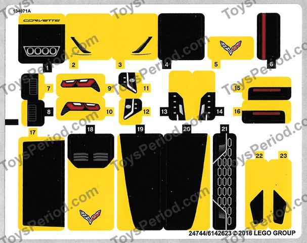 LEGO Sets with Part 75870stk01 Sticker Sheet for Set 75870 - (24744/ ...