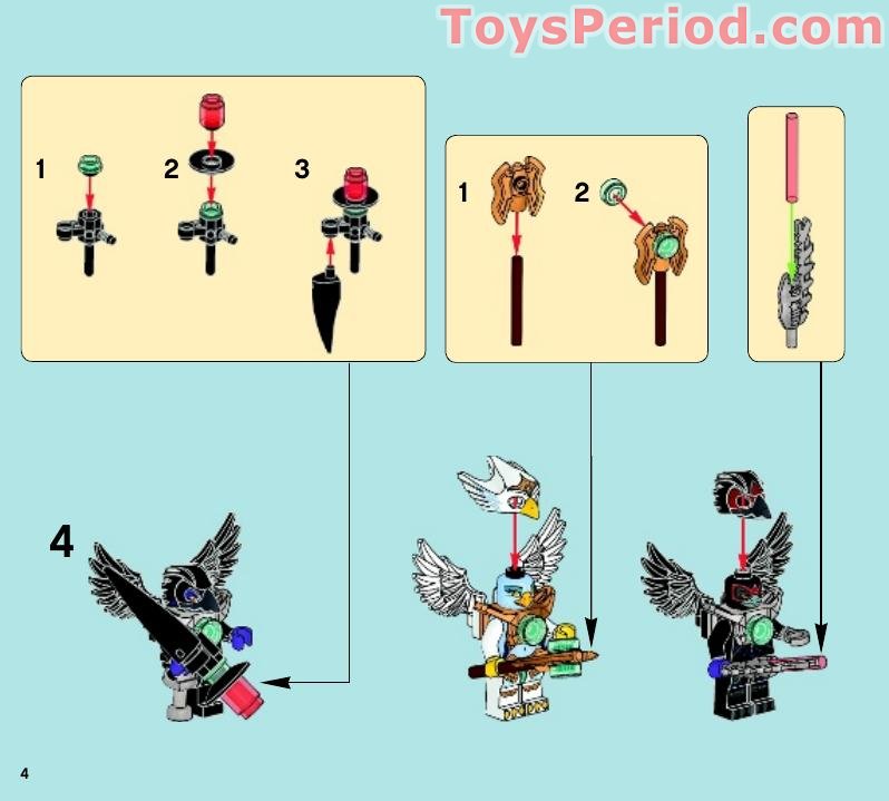 LEGO 70003 Eris' Eagle Interceptor Instructions and Parts List