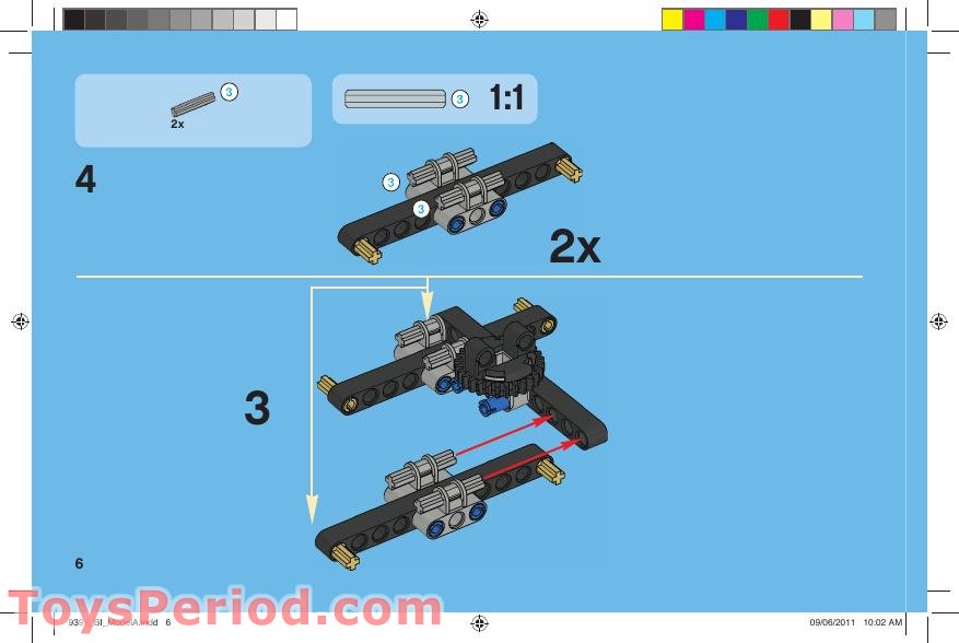 LEGO 9391 Crawler Crane Instructions and Parts List