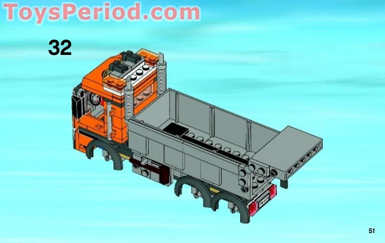 LEGO 4434 Tipper Truck Instructions and Parts List