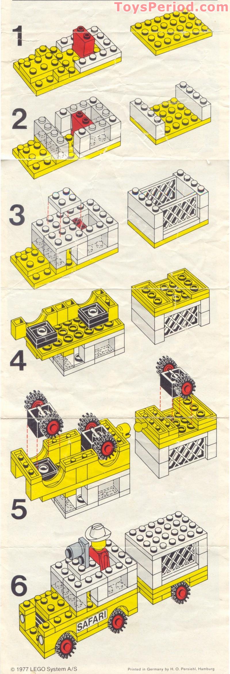 LEGO 699-1 Photo Safari Instructions and Parts List