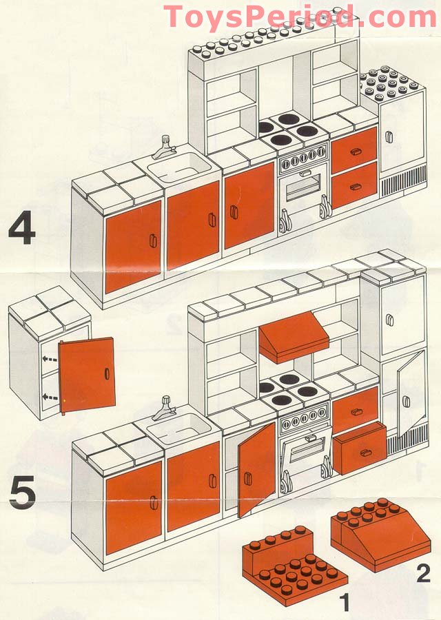 LEGO 269 Kitchen Instructions and Parts List