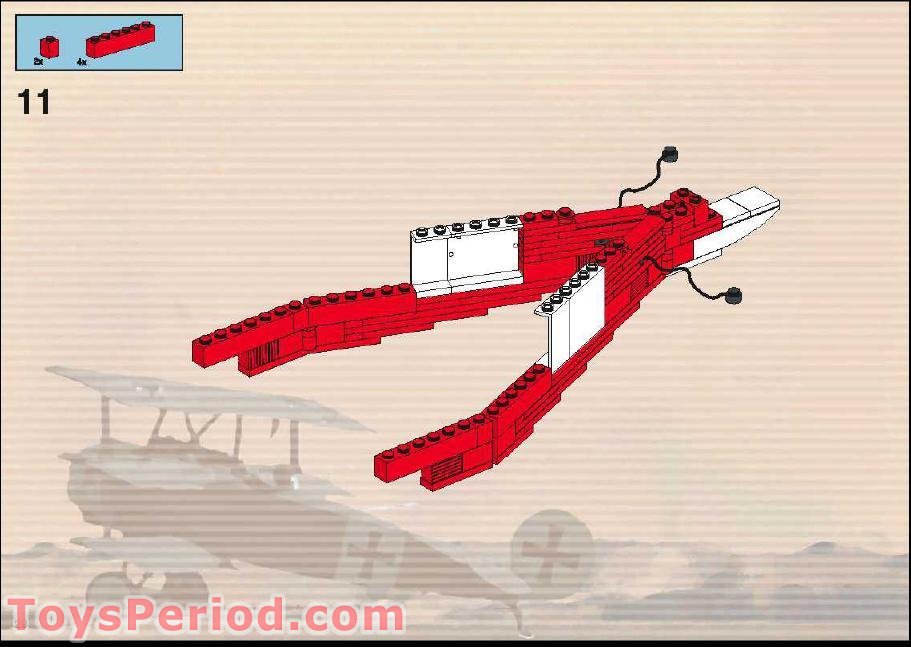 LEGO 10024 Red Baron Instructions and Parts List
