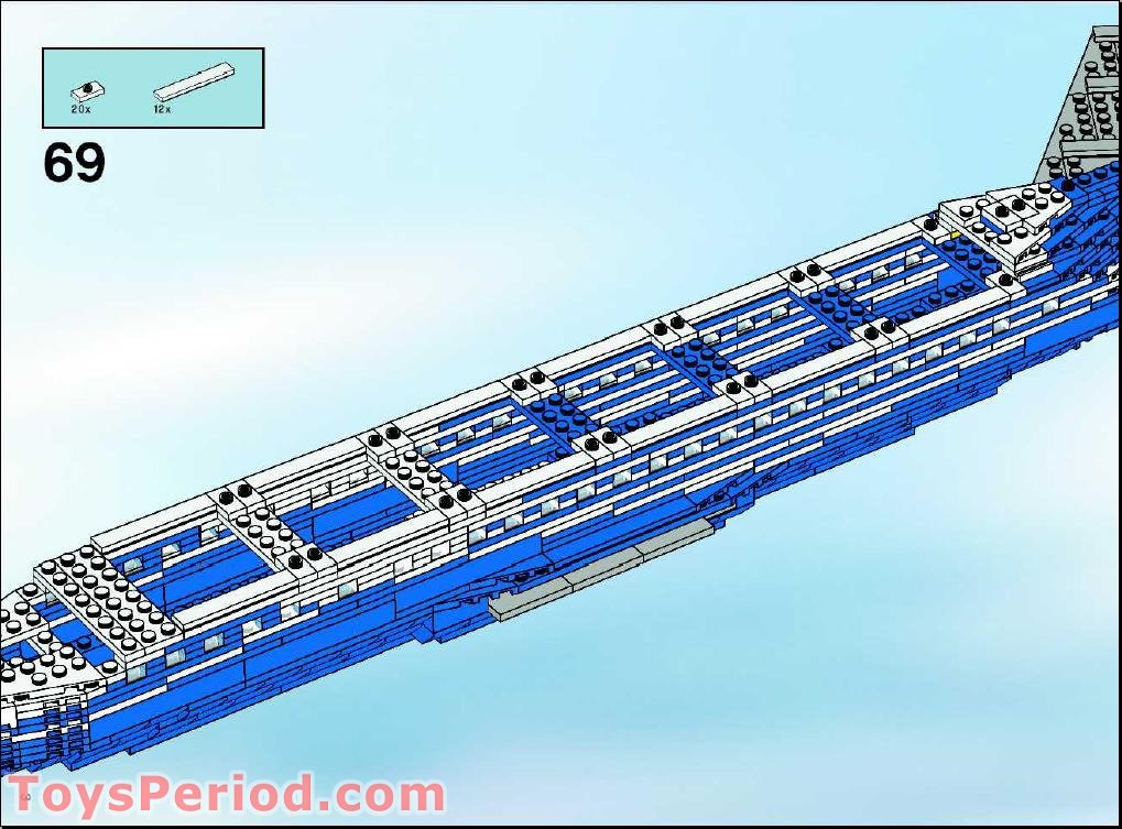 LEGO 10177 Boeing 787 Dreamliner Instructions and Parts List