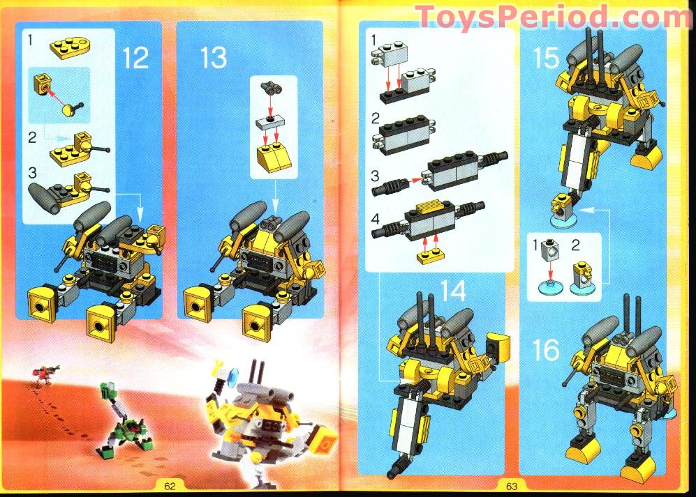 LEGO 4097 Mini Robots Instructions and Parts List