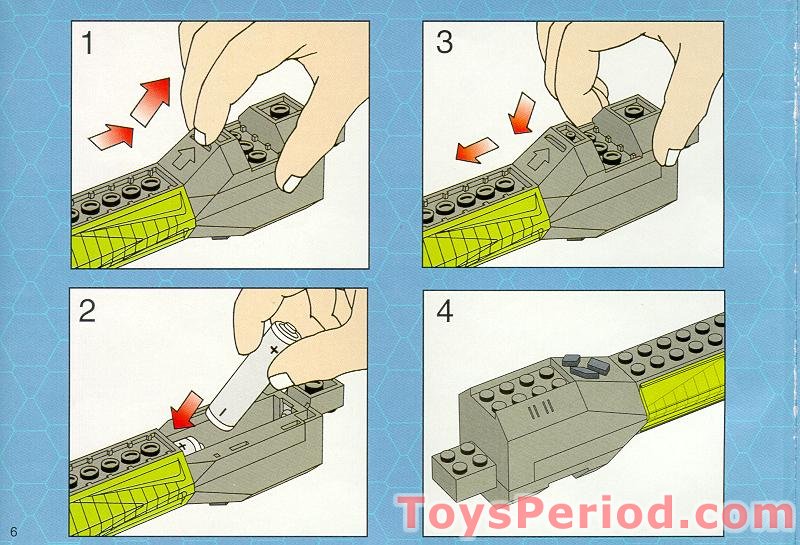 LEGO 6909 Sonic Stinger with Promotional Mask Instructions and Parts List