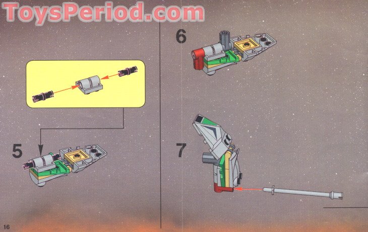 LEGO 7250 Clone Scout Walker Instructions and Parts List