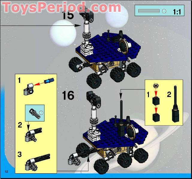 LEGO 7469 Mission to Mars Instructions and Parts List