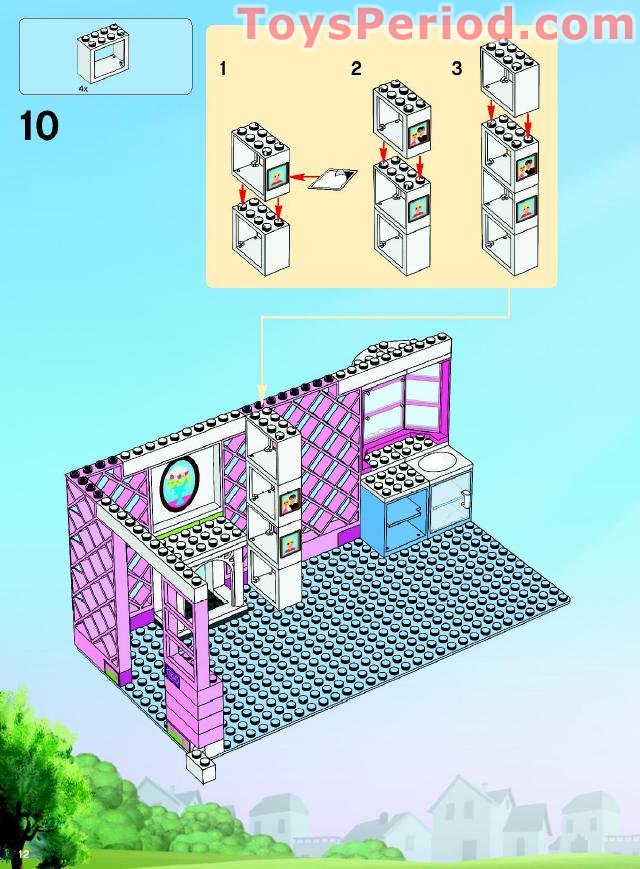 LEGO 7586 Sunshine Home Instructions and Parts List