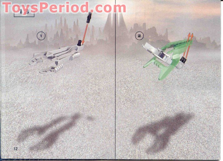 LEGO 8614-1 Vahki Nuurakh Instructions and Parts List