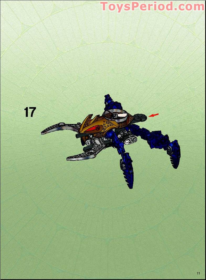 LEGO 8759 Battle of Metru Nui Instructions and Parts List