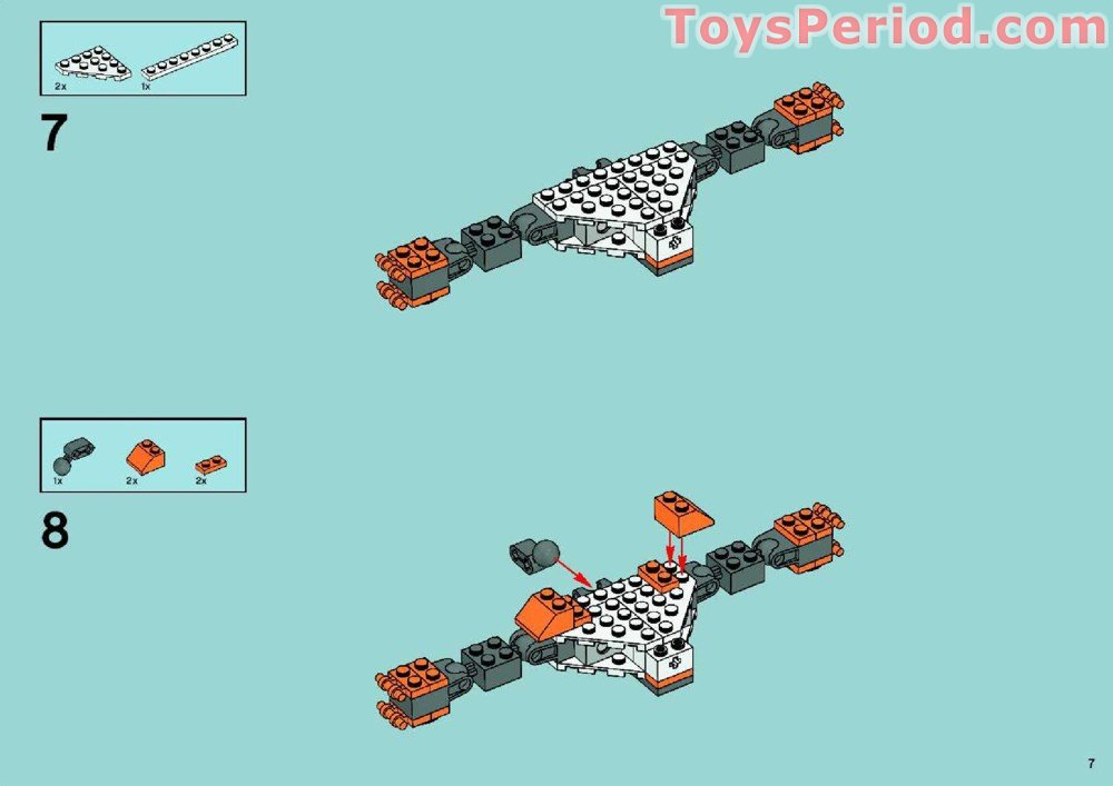 LEGO 8108 Mobile Devastator Instructions and Parts List