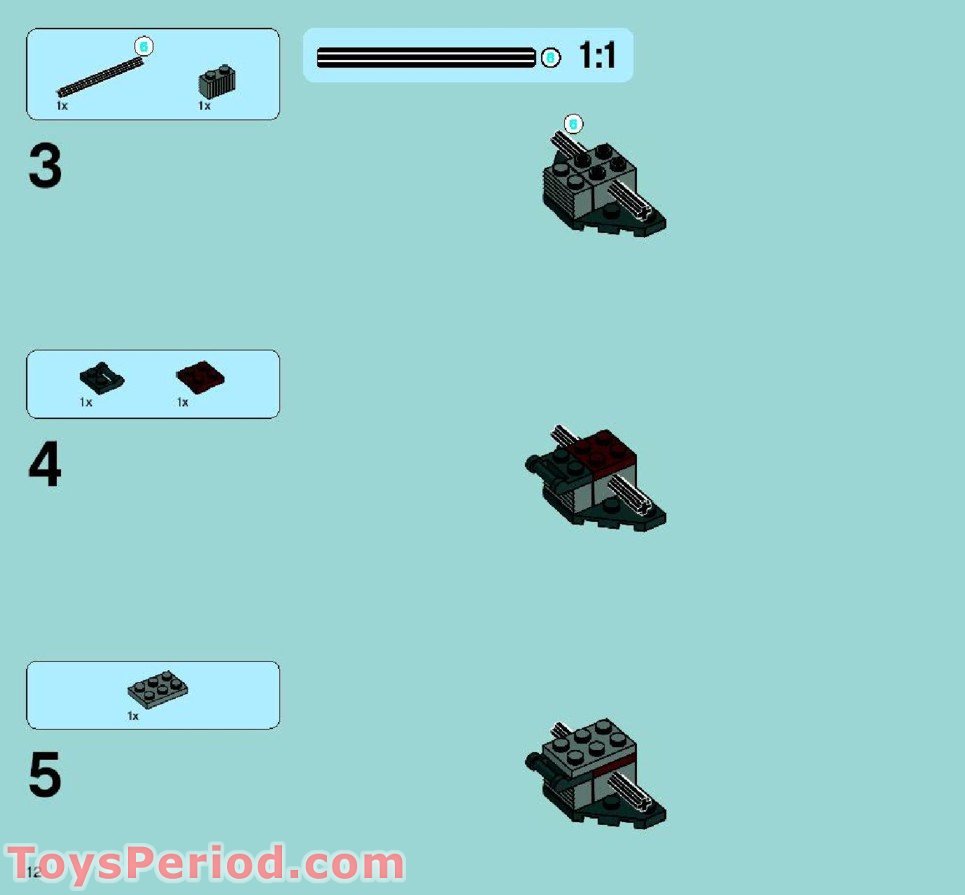LEGO 8117 Storm Lasher Instructions and Parts List