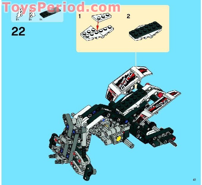 LEGO 8262 Quad Bike Instructions and Parts List