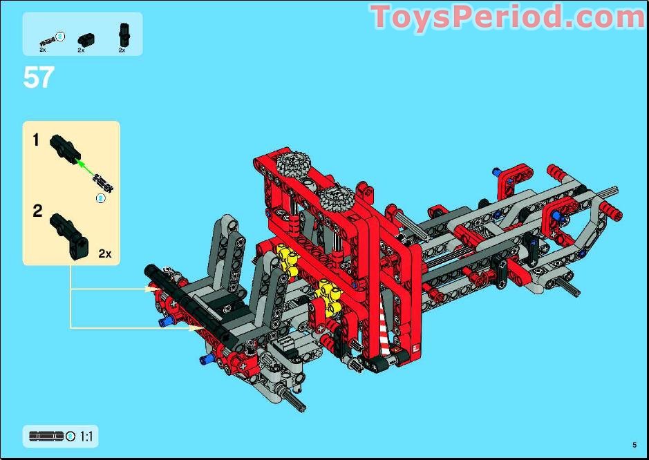 LEGO 8289 Fire Truck Instructions and Parts List