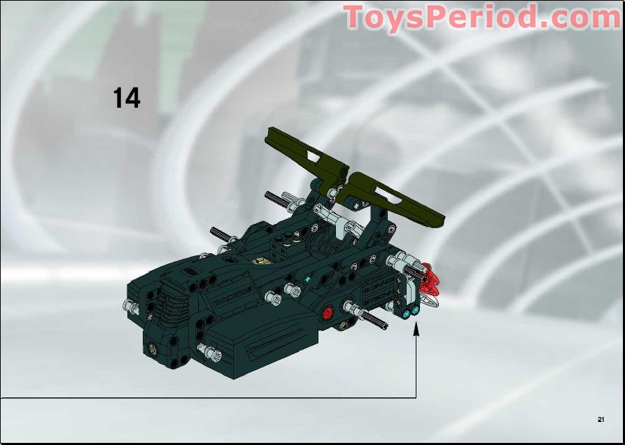 LEGO 8366 Supersonic RC Instructions and Parts List