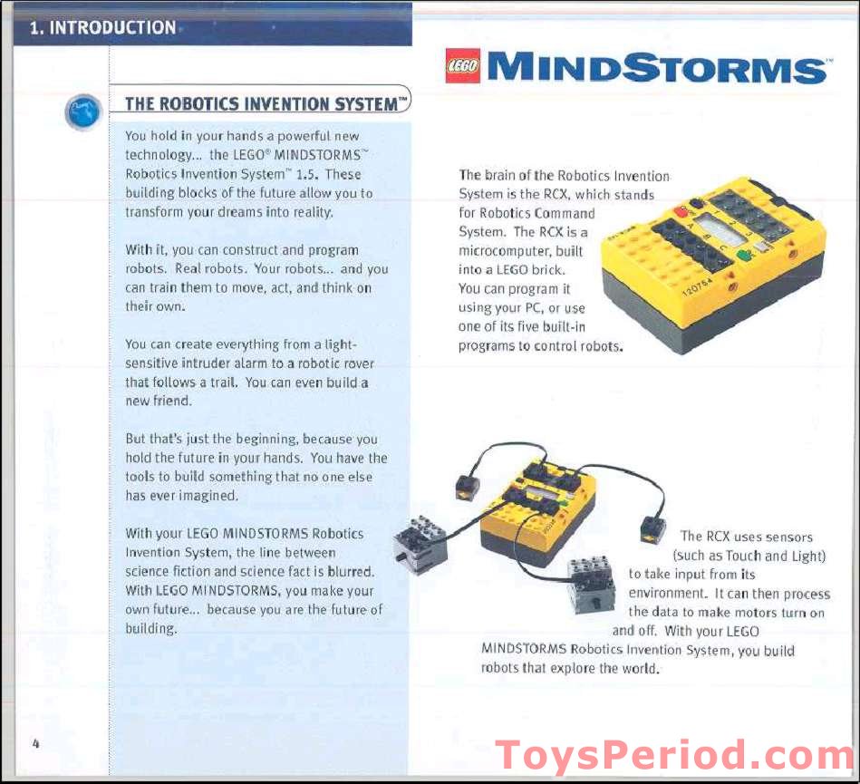 LEGO 9747 Robotics Invention System, Version 1.5 Set Parts Inventory ...