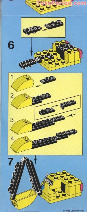 LEGO 6631 Steam Shovel Instructions and Parts List