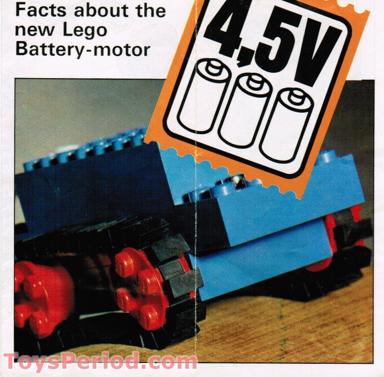 LEGO 103-1 4.5 Volt Motor with Battery Box, Wires and Wheels ...