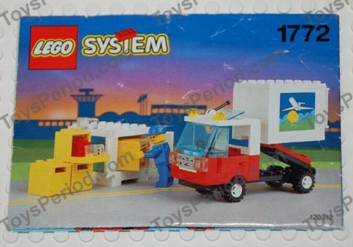 LEGO 1772 Airline Promotional Set, Cargo Truck Instructions and Parts List
