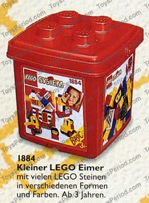 LEGO 1884 Small Bucket Set Parts List
