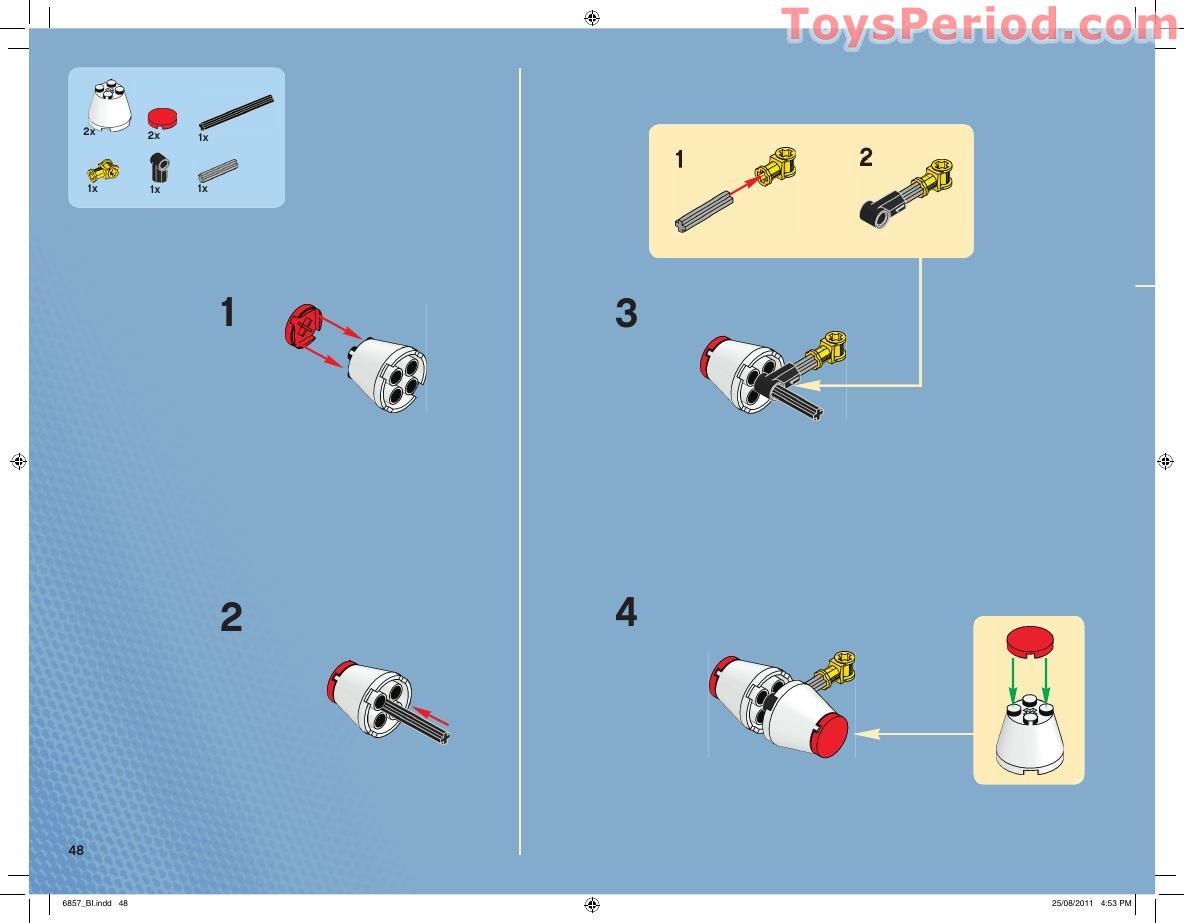 LEGO 6857 The Dynamic Duo Funhouse Escape Instructions and Parts List