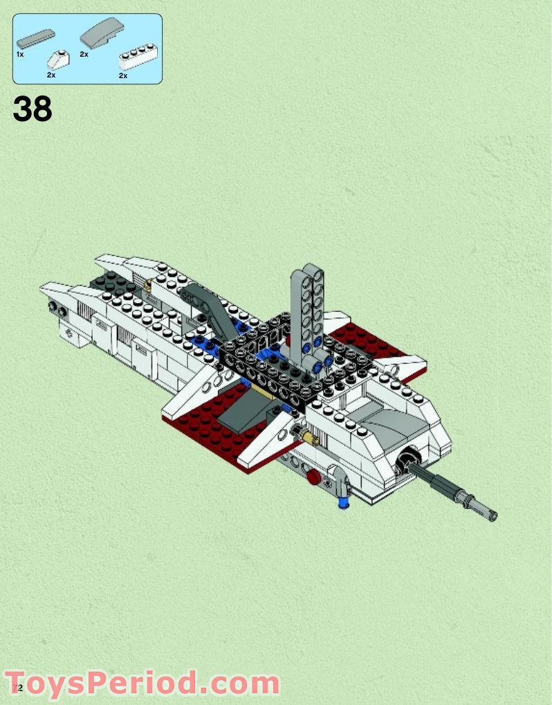 LEGO 75021 Republic Gunship Instructions and Parts List