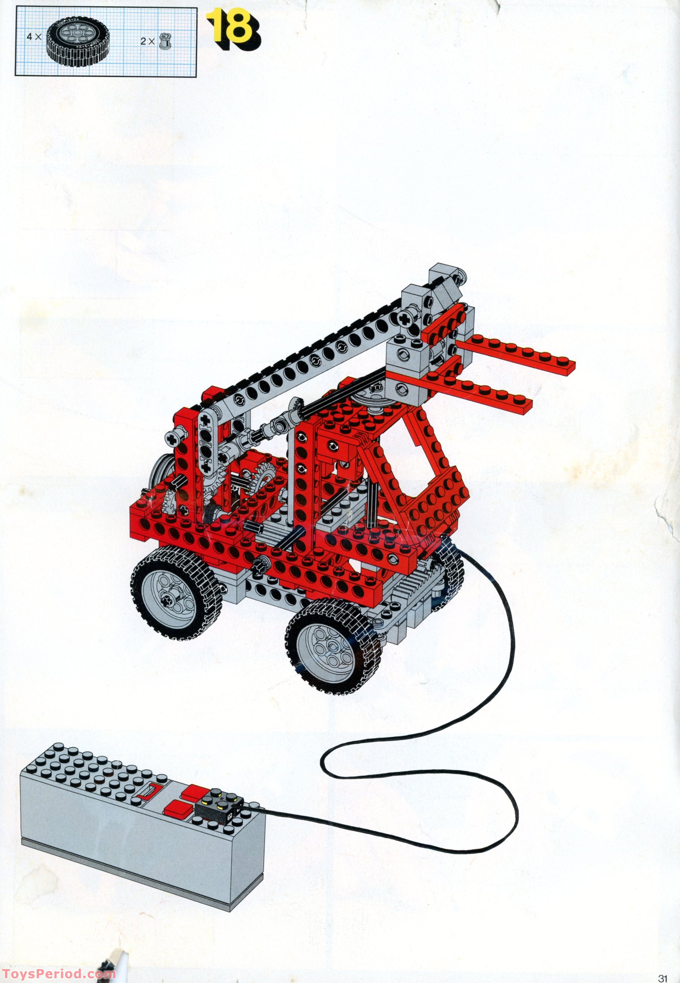 LEGO 8064 Motorized Universal Building Set, 9v Instructions and Parts List