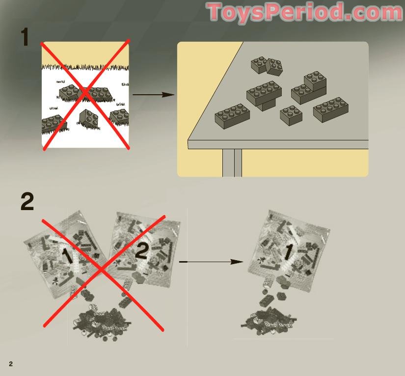 LEGO 8898 Wreckage Road Instructions and Parts List