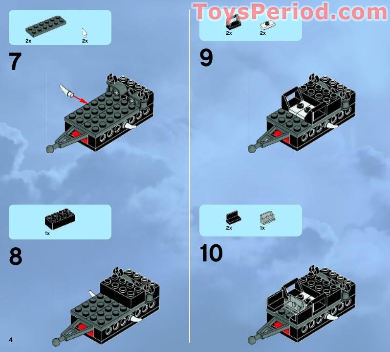 LEGO 9467 The Ghost Train Instructions and Parts List