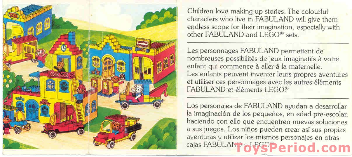 LEGO 328-1 Moe Mouse's Roadster Instructions and Parts List