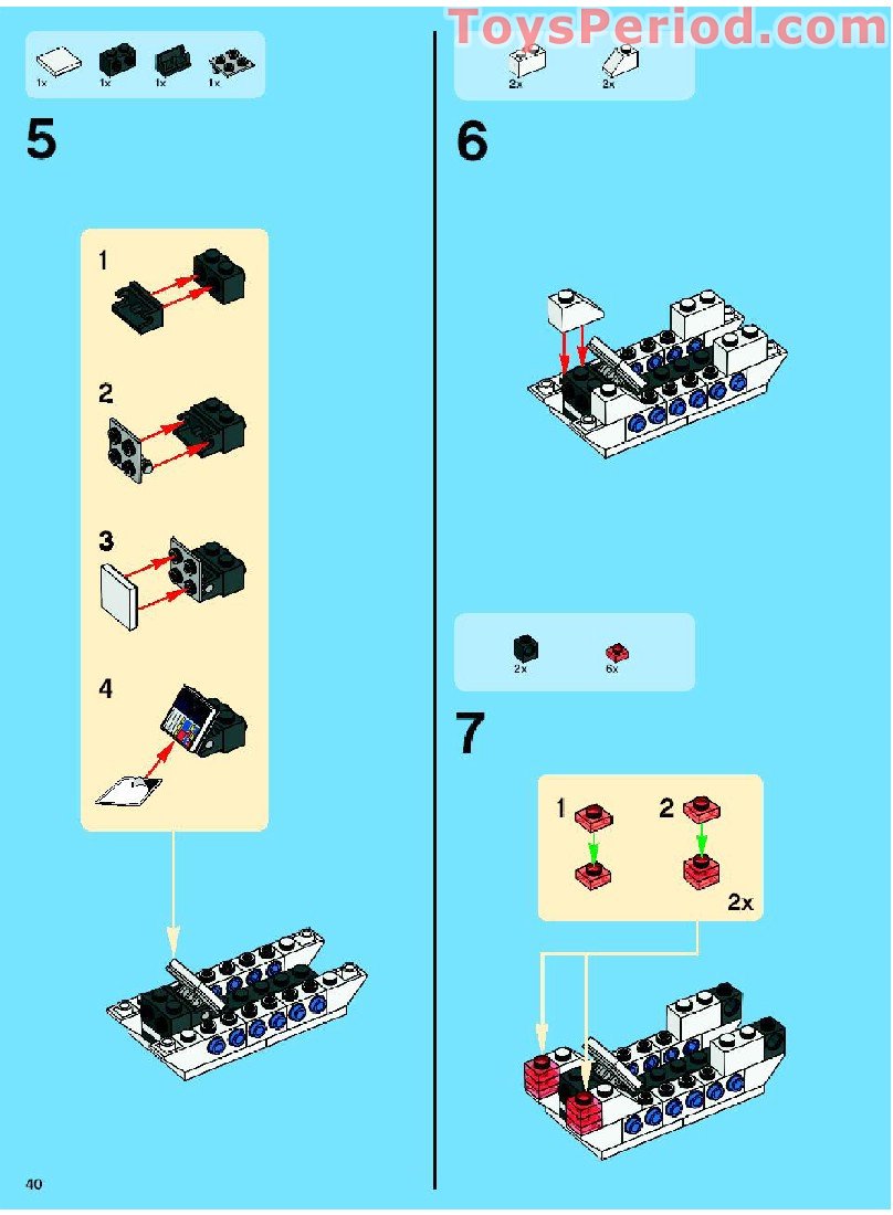 LEGO 10192 Space Skulls Instructions and Parts List