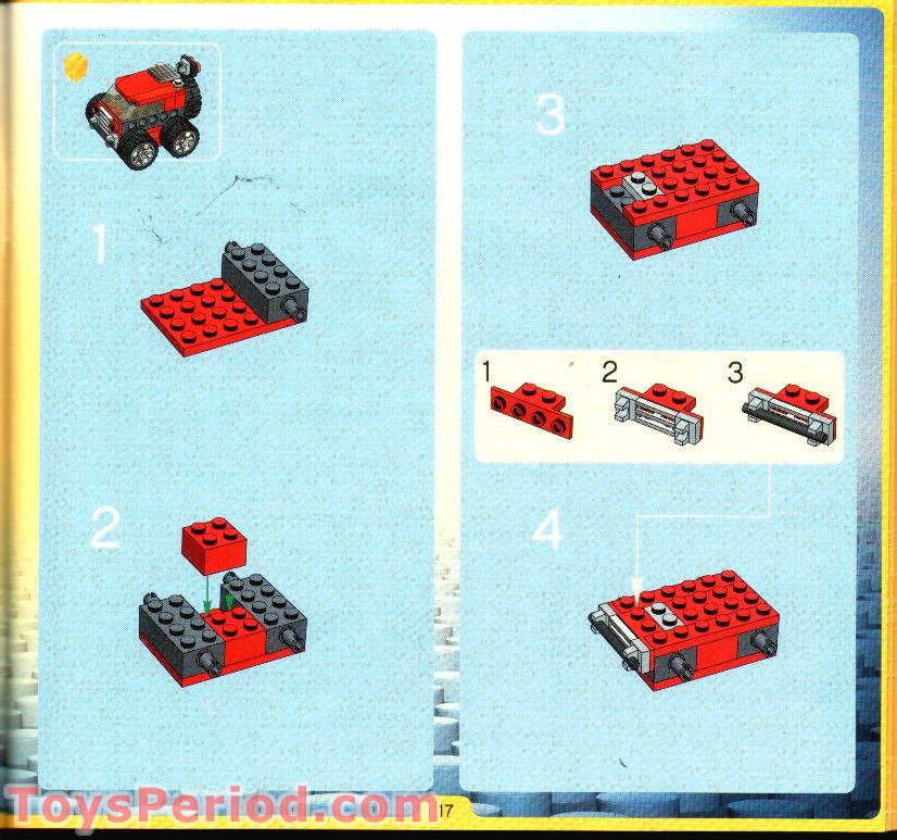 LEGO 4883 Gear Grinders Instructions and Parts List