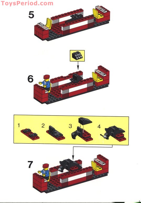 LEGO 4551 Crocodile Locomotive Instructions and Parts List