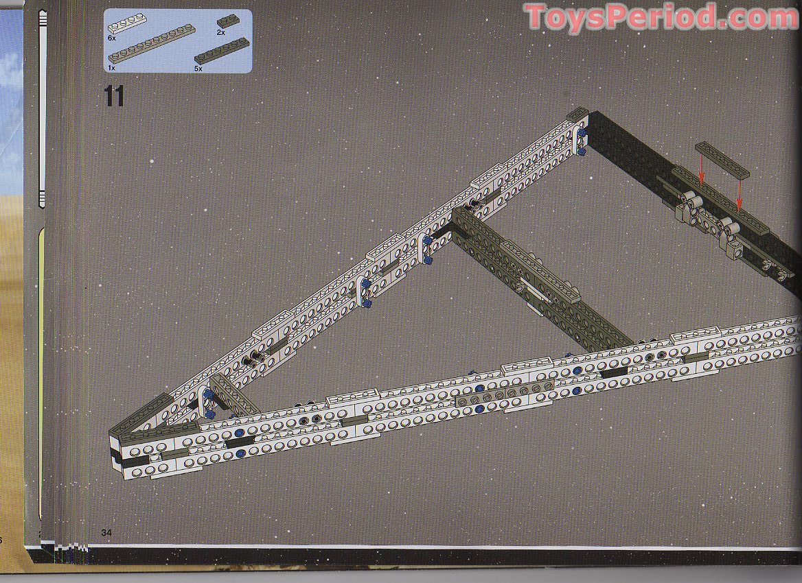 LEGO 6211 Imperial Star Destroyer Instructions and Parts List