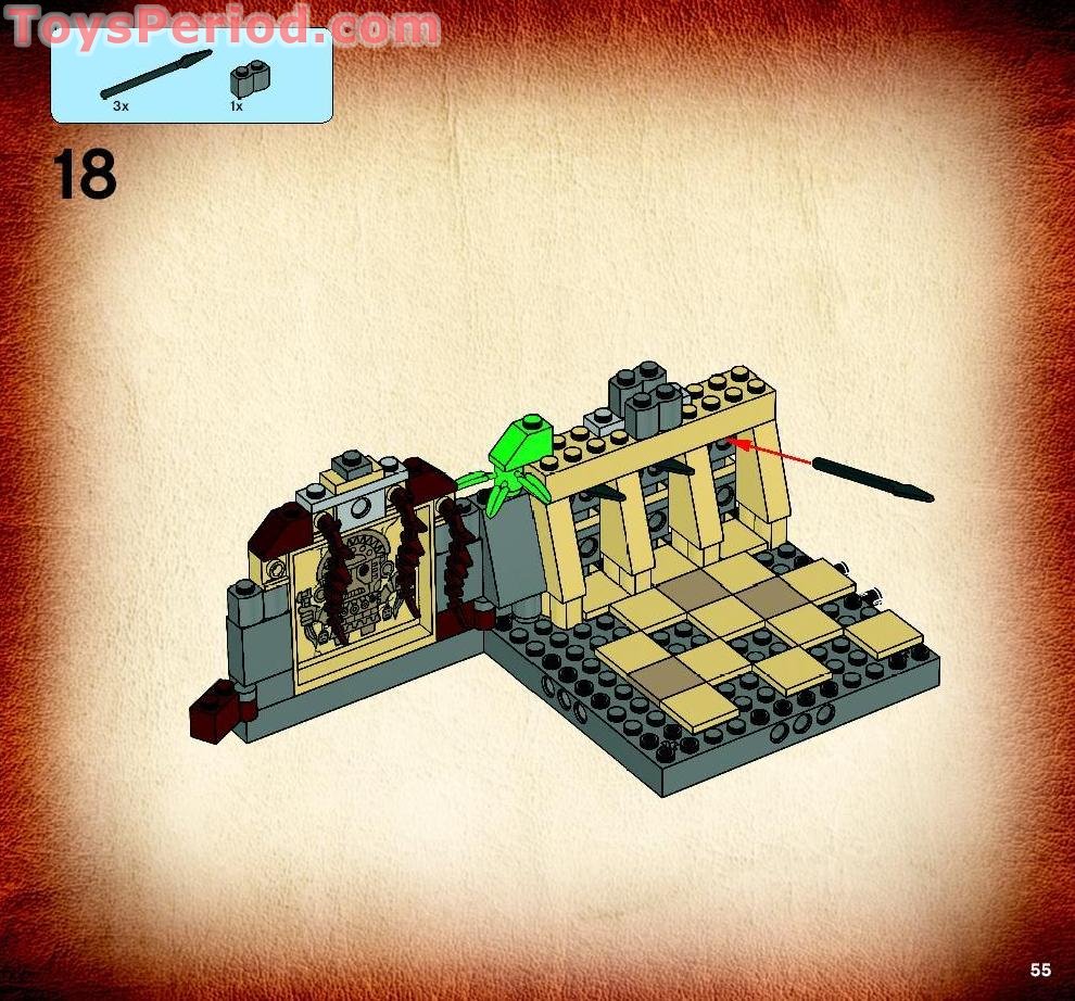 LEGO 7623 Temple Escape Instructions and Parts List