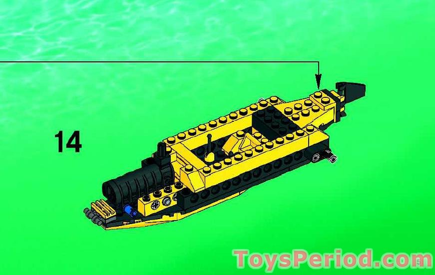 LEGO 7773 Tiger Shark Attack Instructions and Parts List