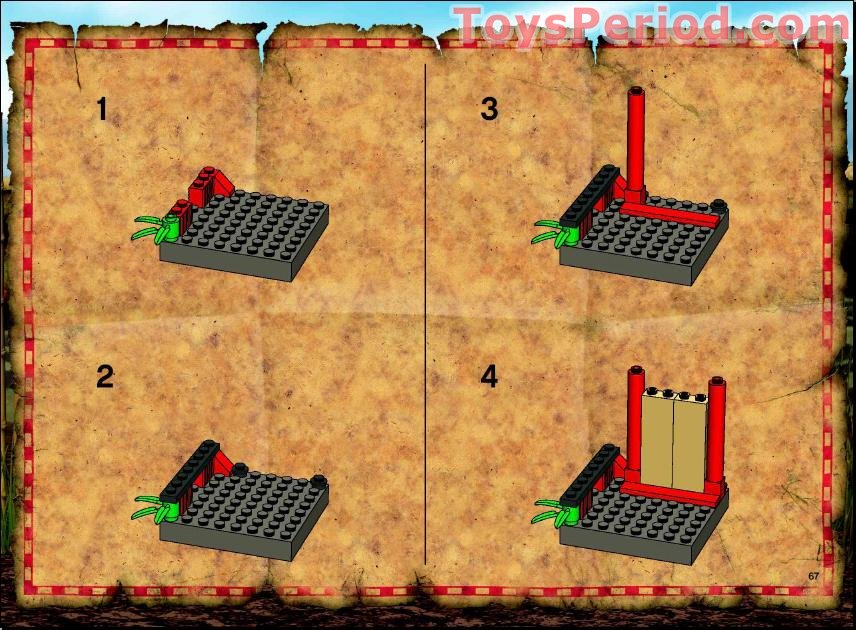 LEGO 7419 Dragon Fortress Instructions and Parts List