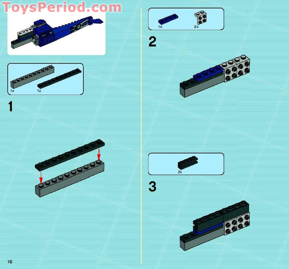 LEGO 8636 Mission 7: Deep Sea Quest Instructions and Parts List