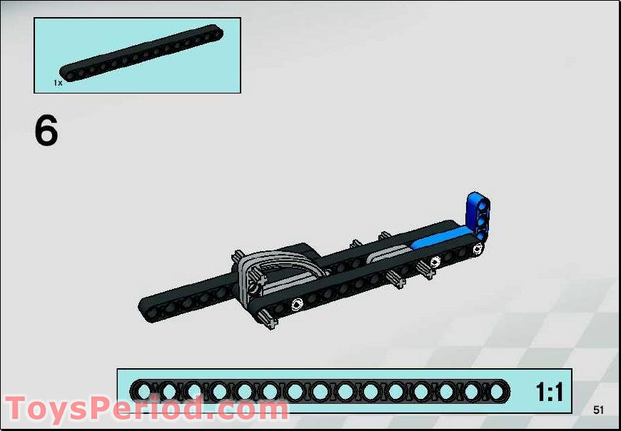 LEGO 8645 Muscle Slammer Bike Instructions and Parts List