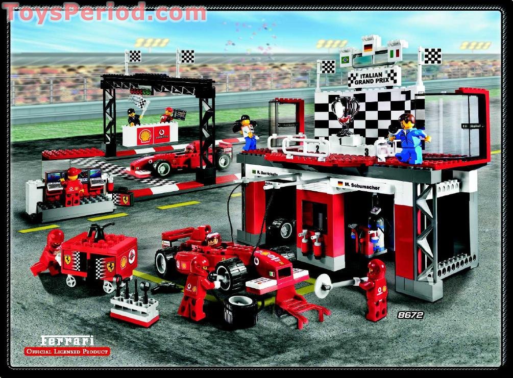 LEGO 8671 Ferrari 430 Spider 1:17 Instructions and Parts List