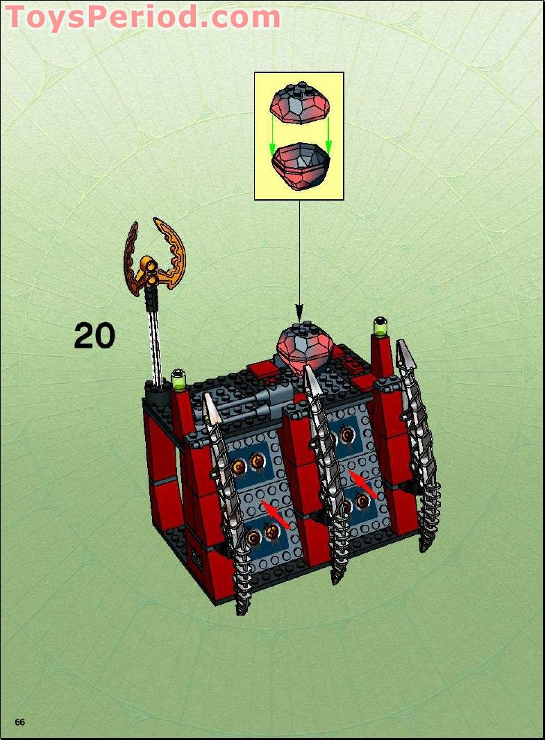 LEGO 8759 Battle of Metru Nui Instructions and Parts List