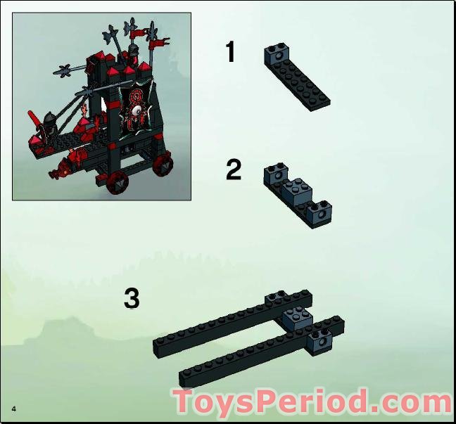 LEGO 8800 Vladek's Siege Engine Instructions and Parts List