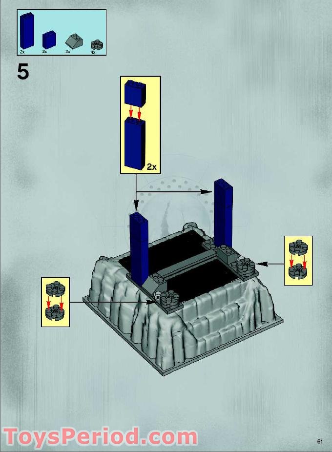 LEGO 8894 Piraka Stronghold Instructions and Parts List