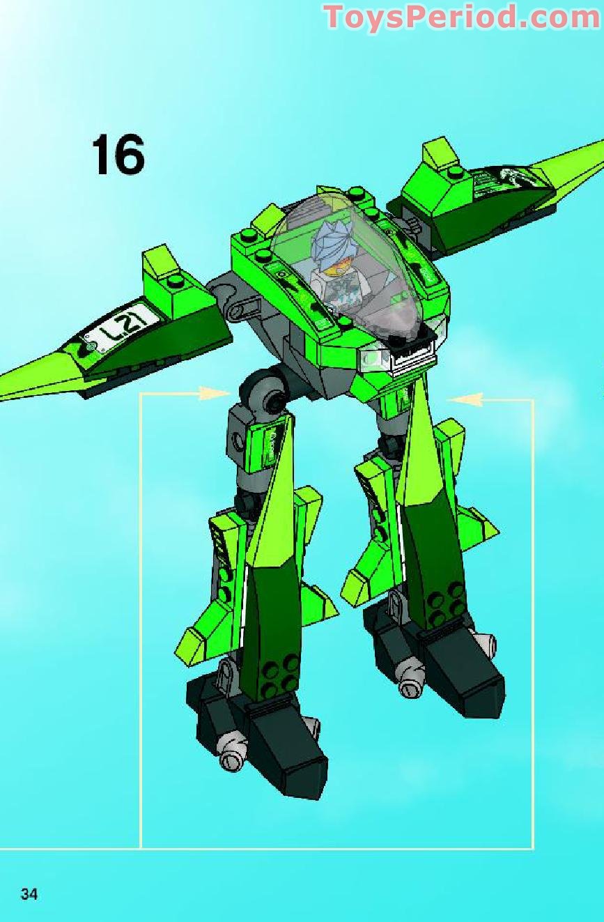 LEGO 8114 Chameleon Hunter Instructions and Parts List