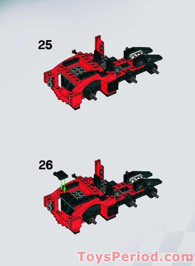LEGO 8160 Cruncher Block and Racer X Instructions and Parts List