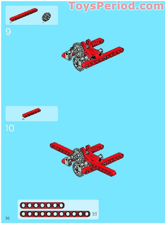 LEGO 8284-2 Tractor / Dune Buggy Set Parts Inventory and Instructions ...