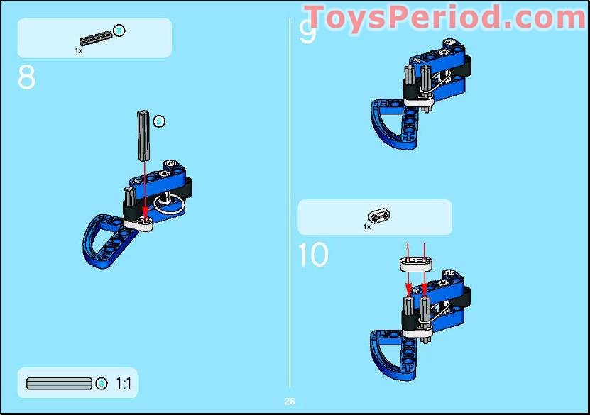 LEGO 8433 Cool Movers Instructions and Parts List